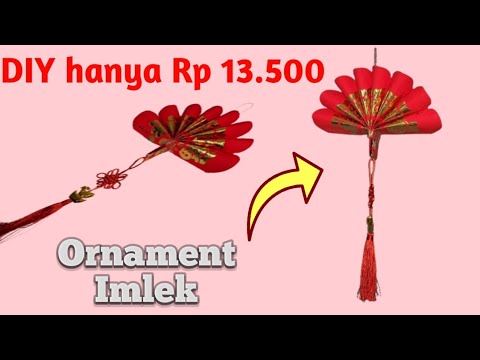 🔴 DIY Hanya 13.500 Tutorial Bikin Ornamen Imlek Gantungan Imlek dari ...