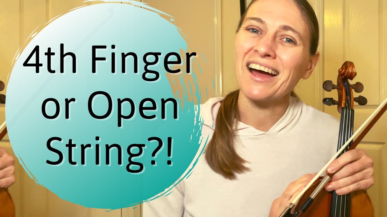 Should I use 4th finger or open string?! - YouTube