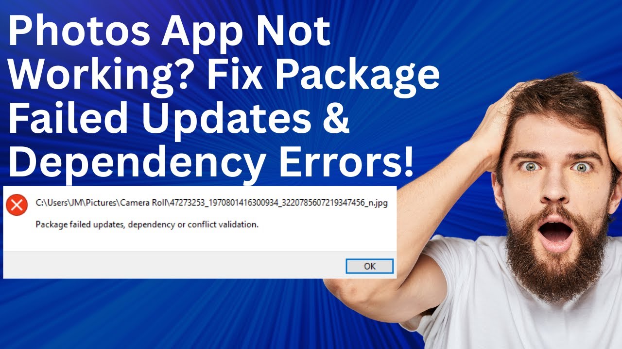 Microsoft Photos App Not Working? Fix Package Failed Updates ...