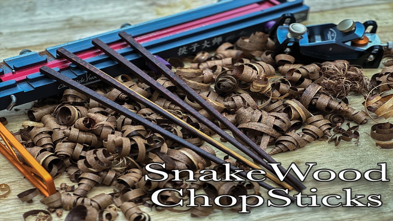 Snakewood Chopsticks, Bridge City Chopstick Master - YouTube