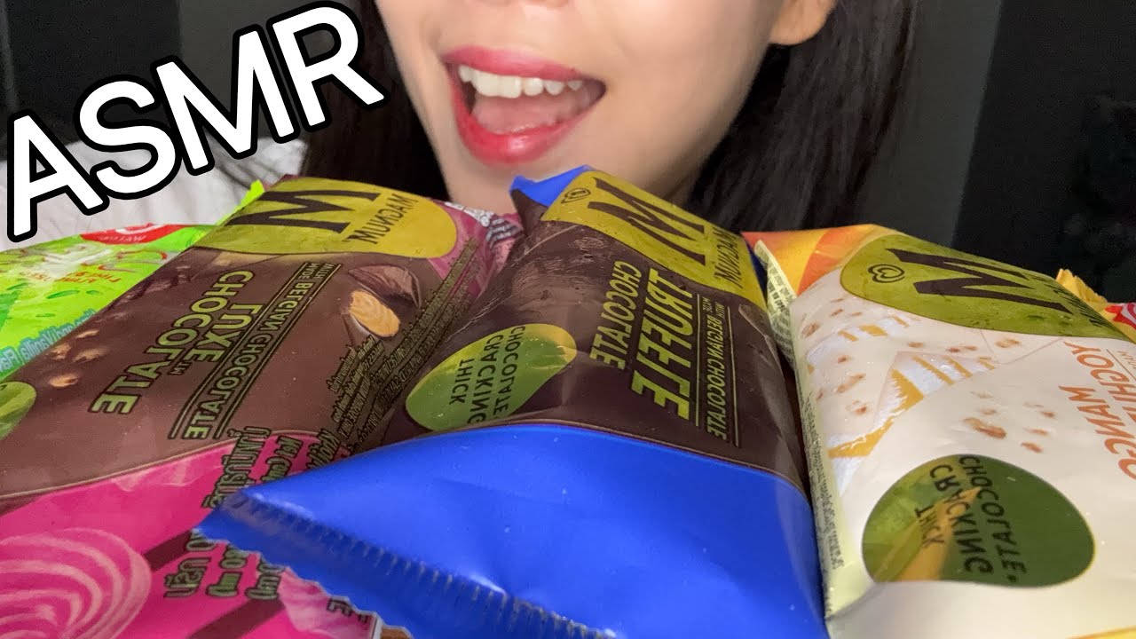 ASMR ICE CREAM EATING | Magnum| Eating Sound - YouTube