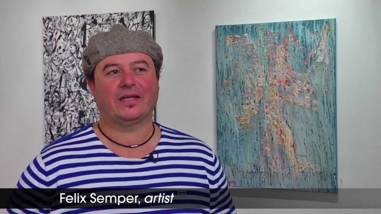 Felix Semper NYC Agora Gallery Art Exhibition - YouTube
