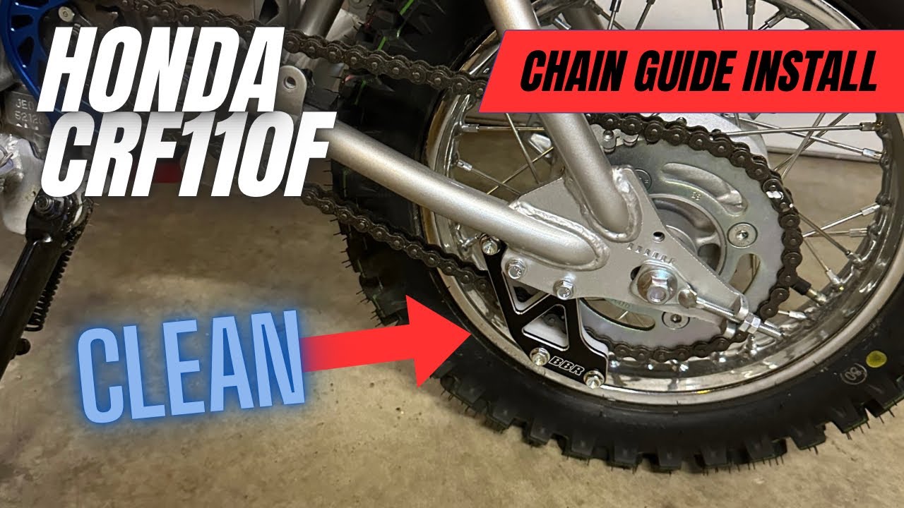 Chain Guide Install on Honda CRF110 - BBR Motorsports - YouTube