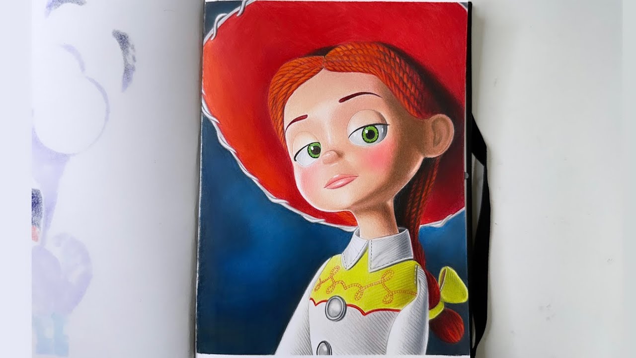 Drawing Jessie from Toy Story #sketchbook - YouTube
