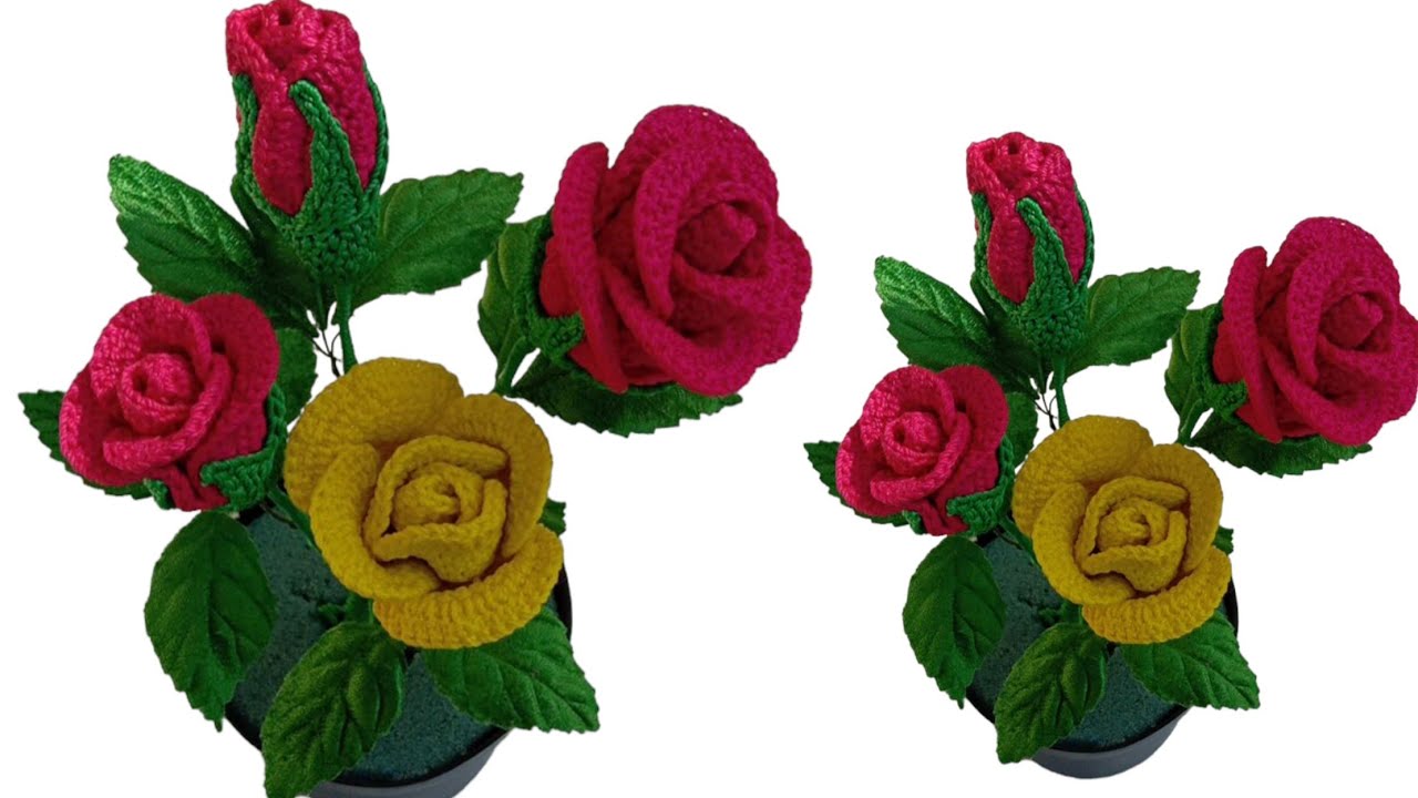 🔴 PART 1 _ TUTORIAL CROCHET FLOWER _ merajut bunga kecil - YouTube