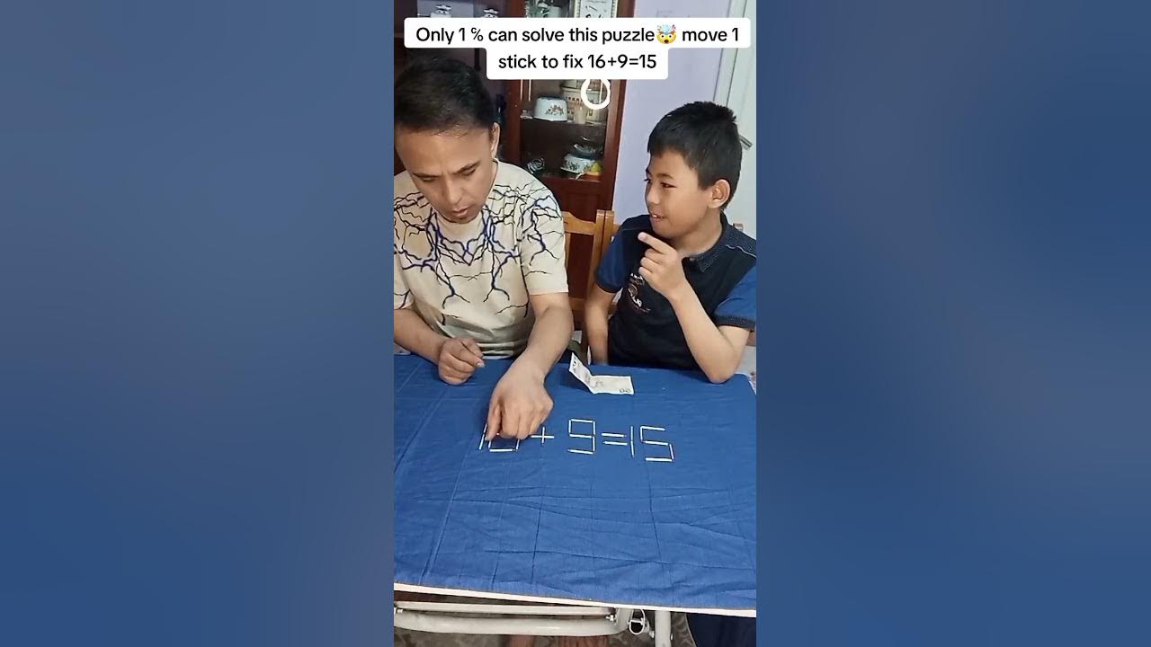 Only 1 ℅ can solve this puzzle🤯 move 1 stick to fix 19+9=15#shorts #subscribe #challenge #math # ...