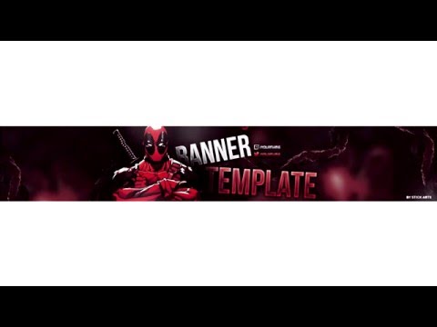 FREE 3D DEADPOOL BANNER TEMPLATE - YouTube