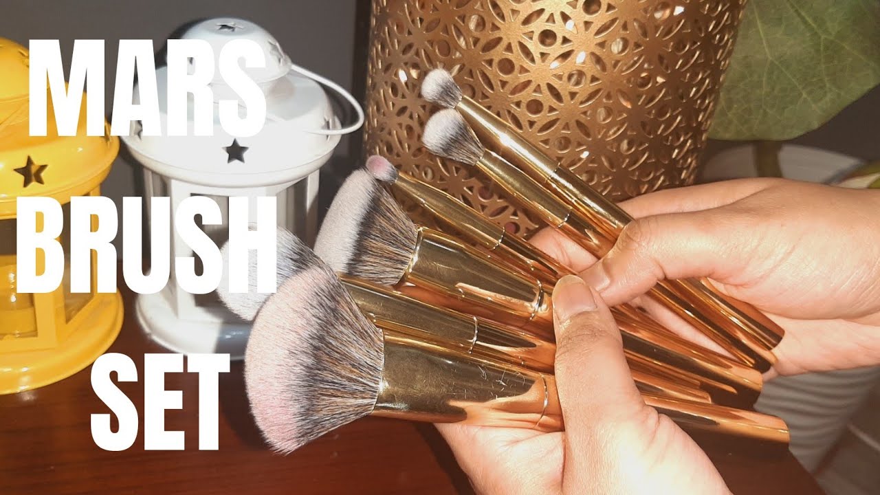 MARS Brush Set Review | Face &Eye MAKEUP brush set for BEGINNERS ...