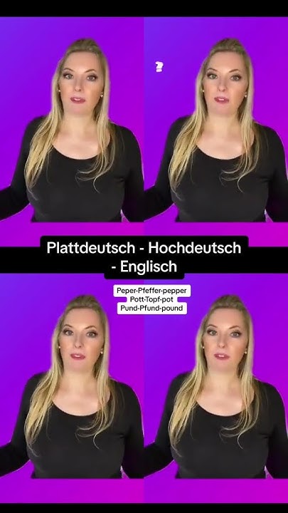 Plattdeutsch - Englisch - Hochdeutsch (15) - YouTube