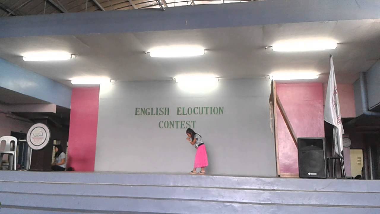 SJISC English Elocution Contest 2015 - YouTube