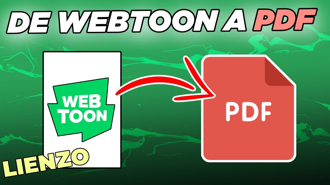 Convertir nuestro lienzo de WEBTOON en un PDF - YouTube