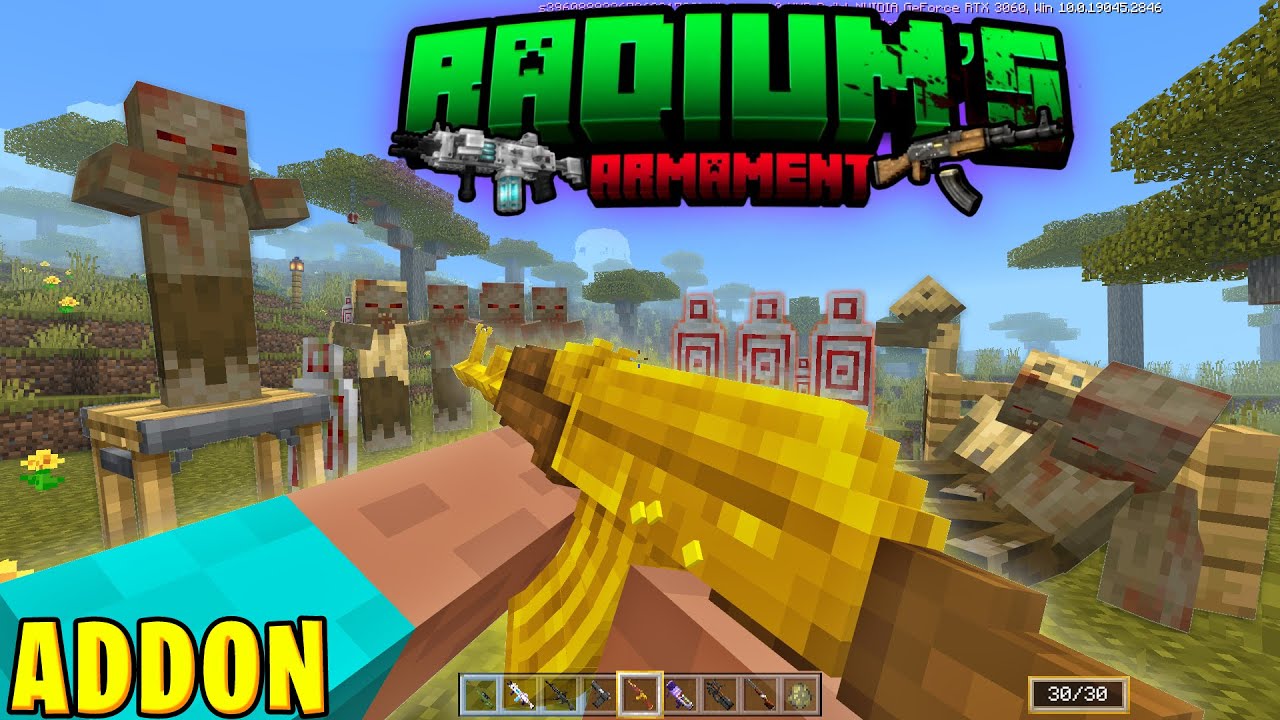 ESSE ADDON TÁ INCRÍVEL! Minecraft PE - Radium's Armament Addon (Bedrock ...