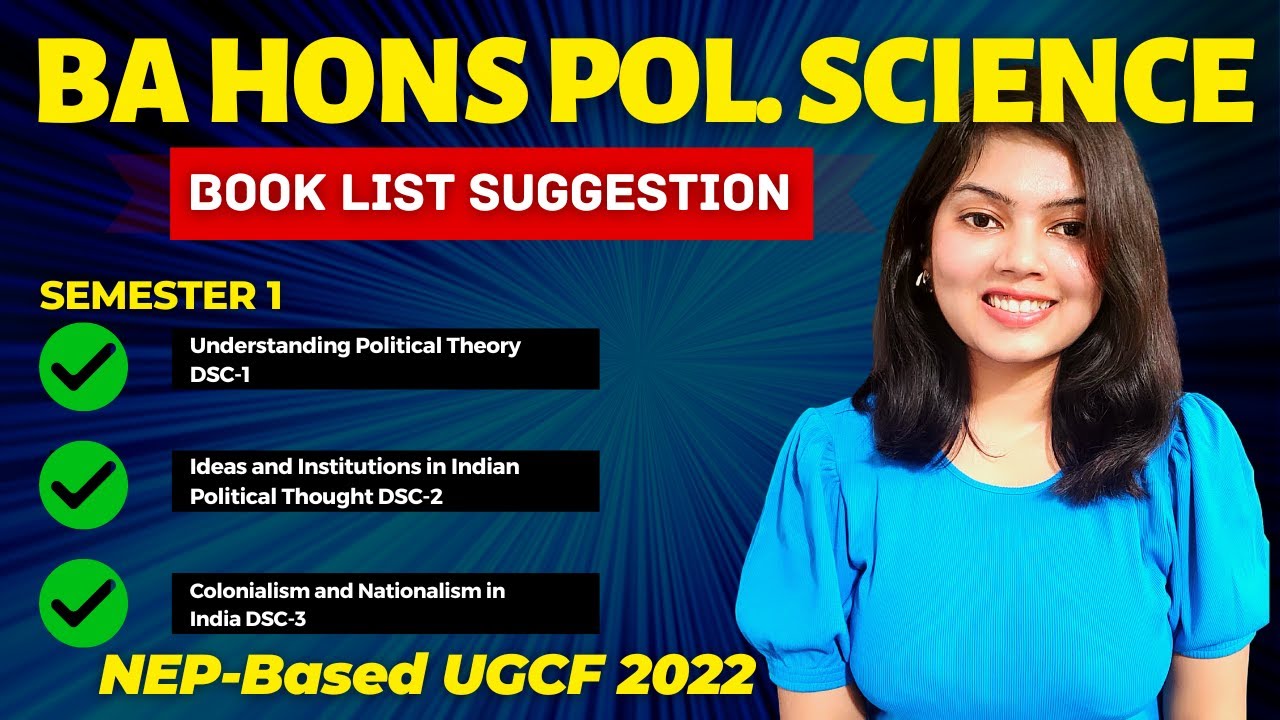 BA HONS POL.SCIENCE SEMESTER 1 BOOK READING LIST | STUDYSHIP WITH KRATI ...