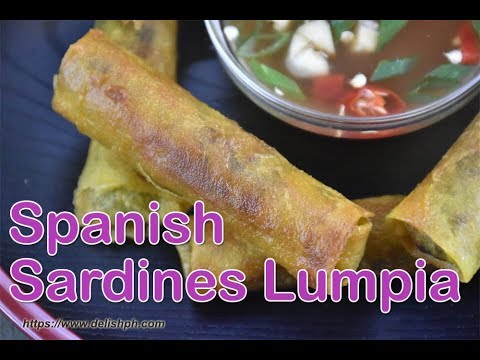 Spanish Sardines Lumpia | Delish PH - YouTube