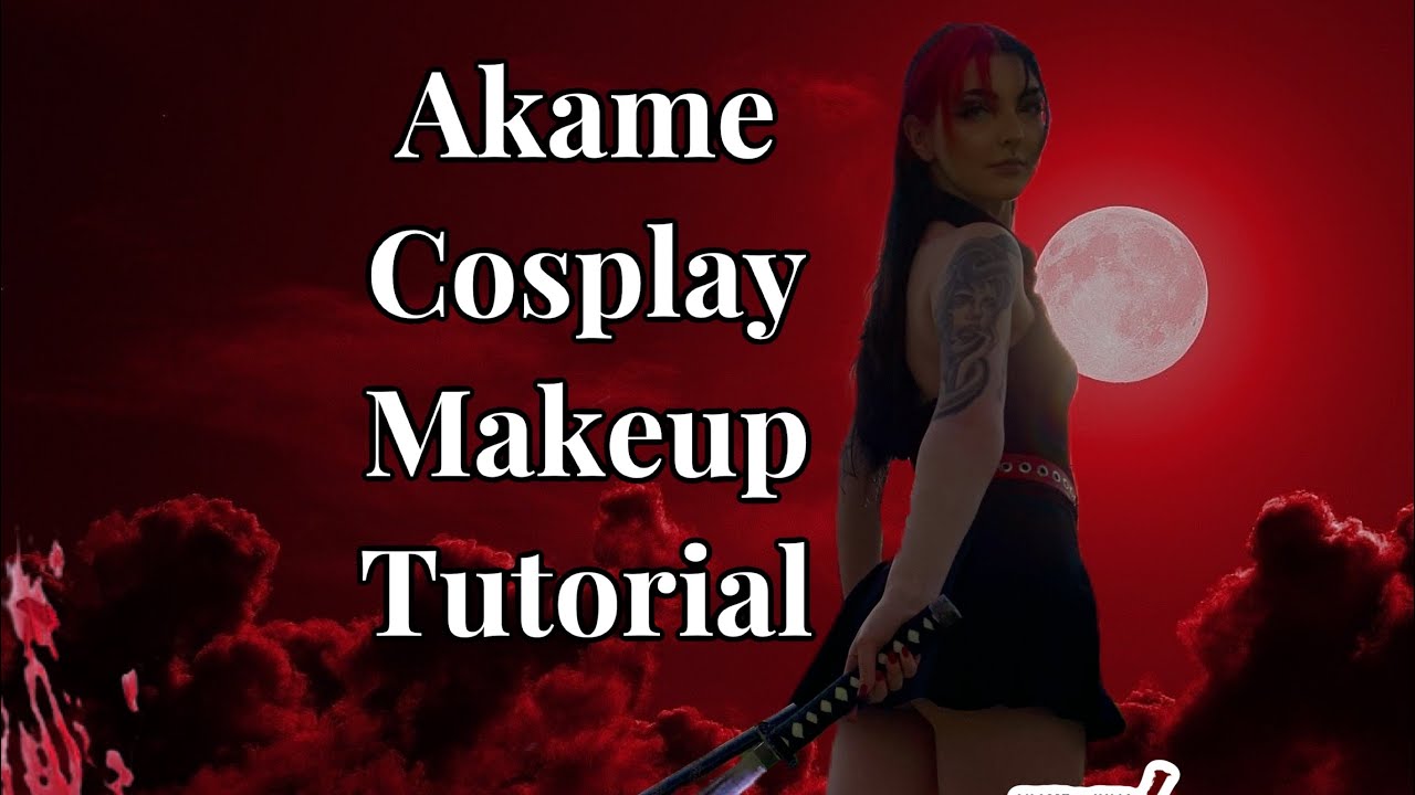 Akame From Akame Ga Kill Cosplay Makeup Tutorial - YouTube