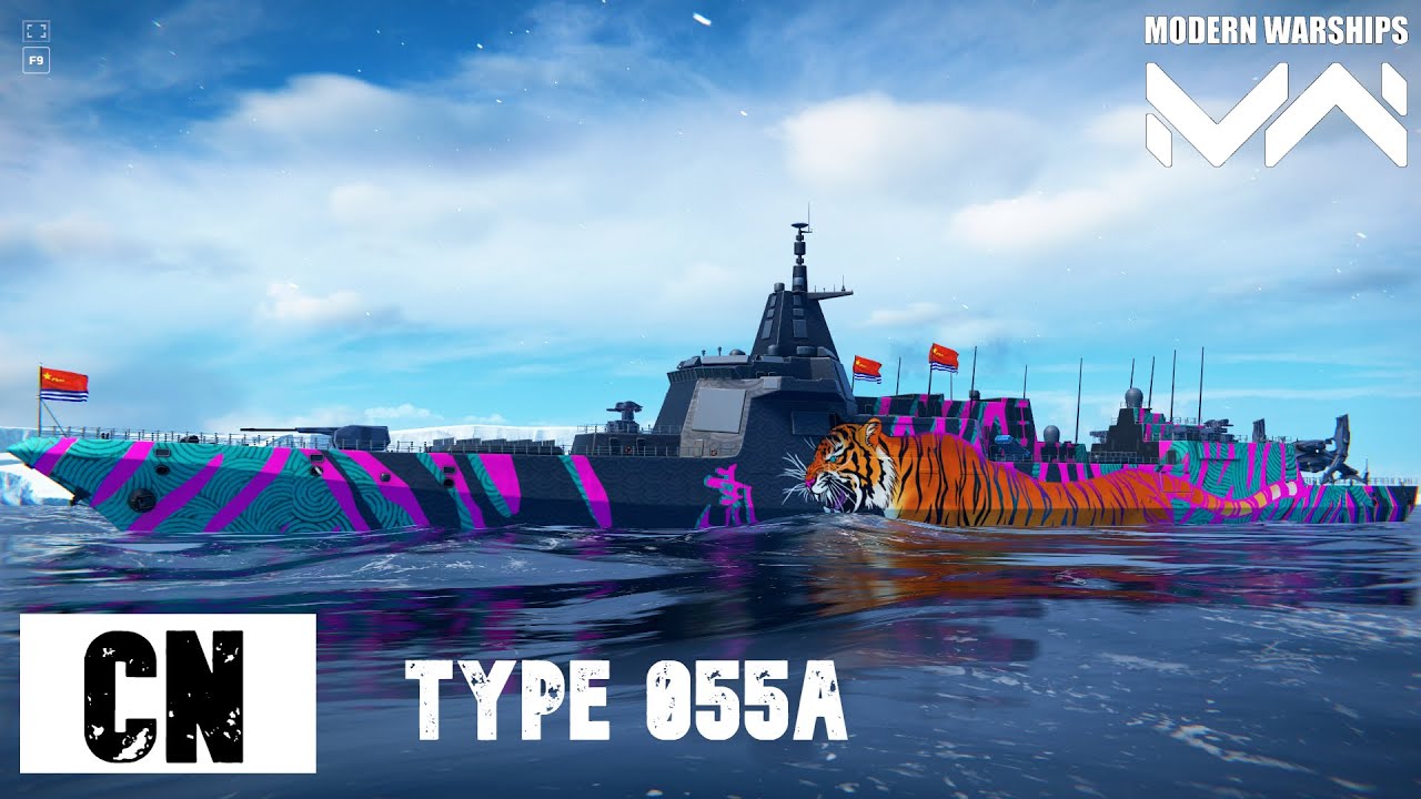 CN Type 055A | Build Burst Damage MENGERIKAN | Modern Warships - YouTube