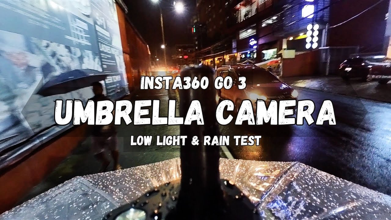 Testing the Insta360 Go 3 camera on a rainy night - YouTube