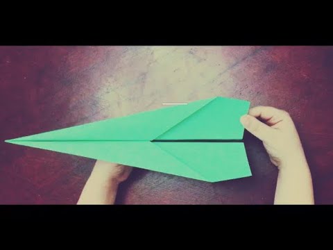How to make the best long distance paper airplane for beginners - YouTube