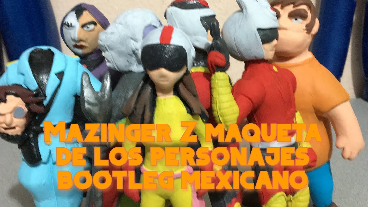 Mazinger Z maqueta de los personajes bootleg mexicano - YouTube