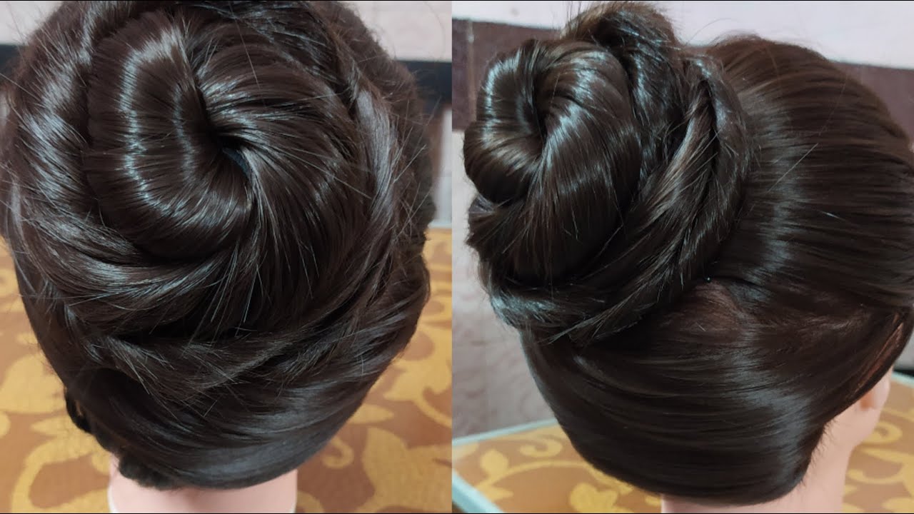 BEST AND EASY TWISTED BUN - YouTube