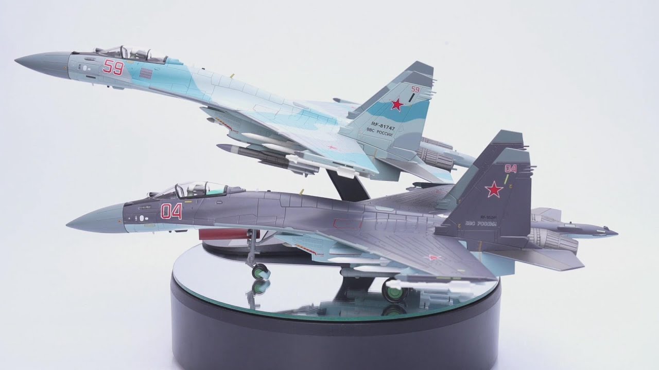 全体亮相！HM 1/72俄罗斯空天军SU-35战斗机合金成品模型开箱测评HA5708/HA5709 - YouTube