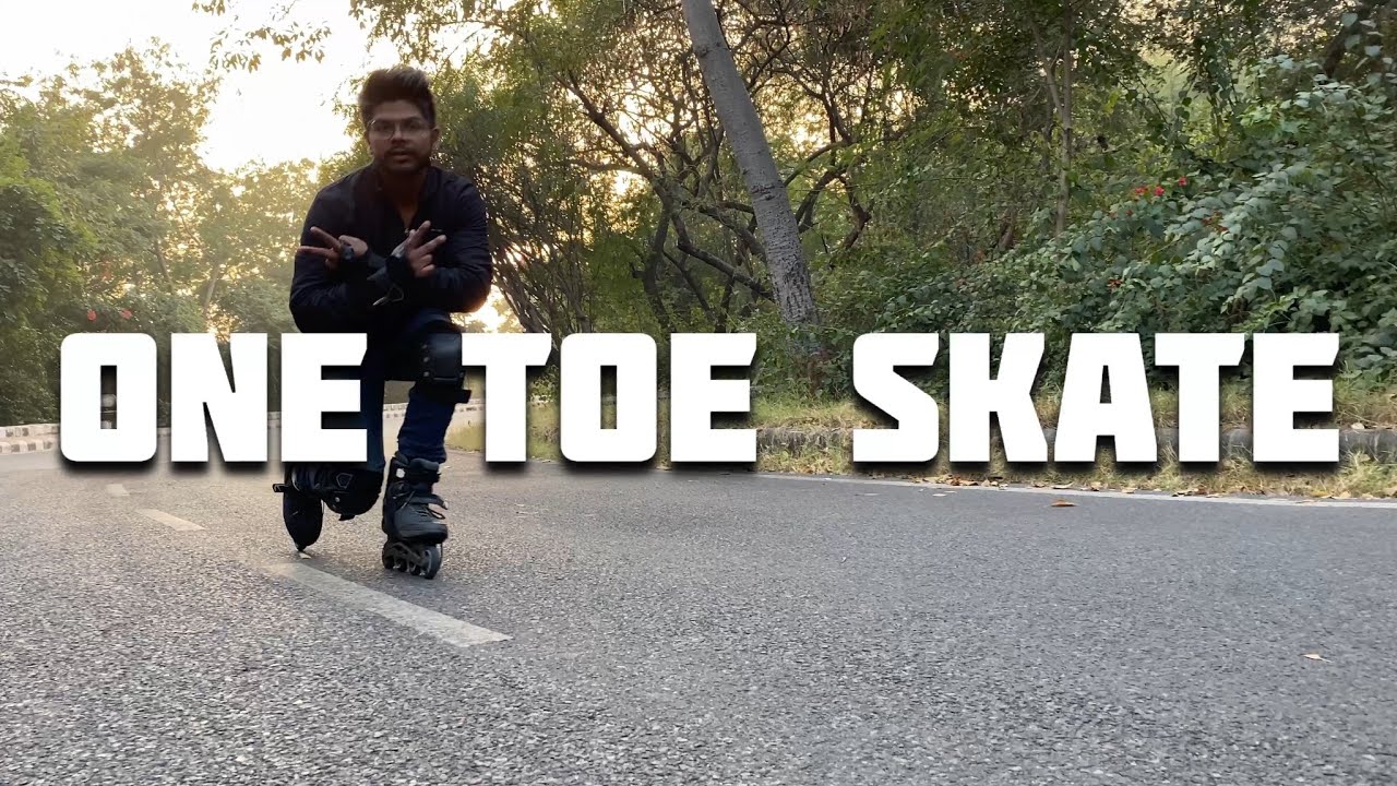 Skate tutorial|| Learn Skate first time one toe skating for beginners #inlineskate - YouTube