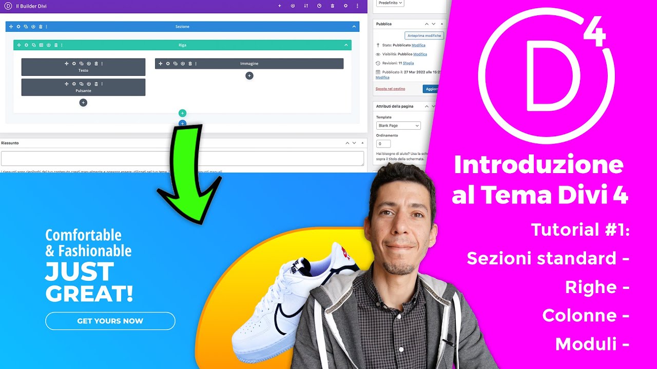 Tutorial Divi 4 - Lezione 1: Landing page veloce con Wordpress e Divi ...