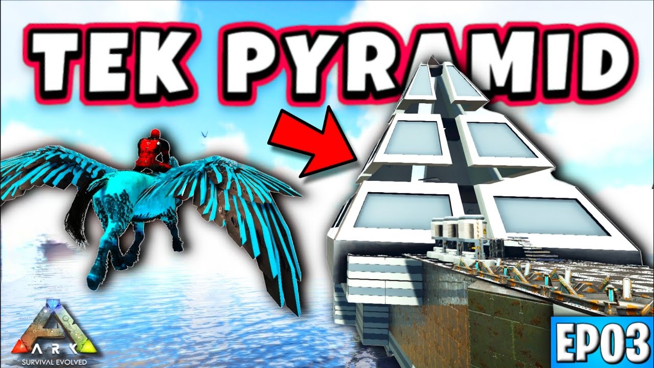 BUILDING A TEK PYRAMID IN THIS NEW DINOSAUR WORLD-Ark Survival Evolved ...