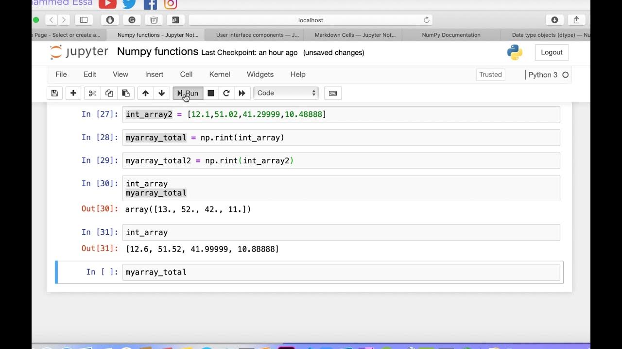 27 Data Science NumPy Functions rint - YouTube