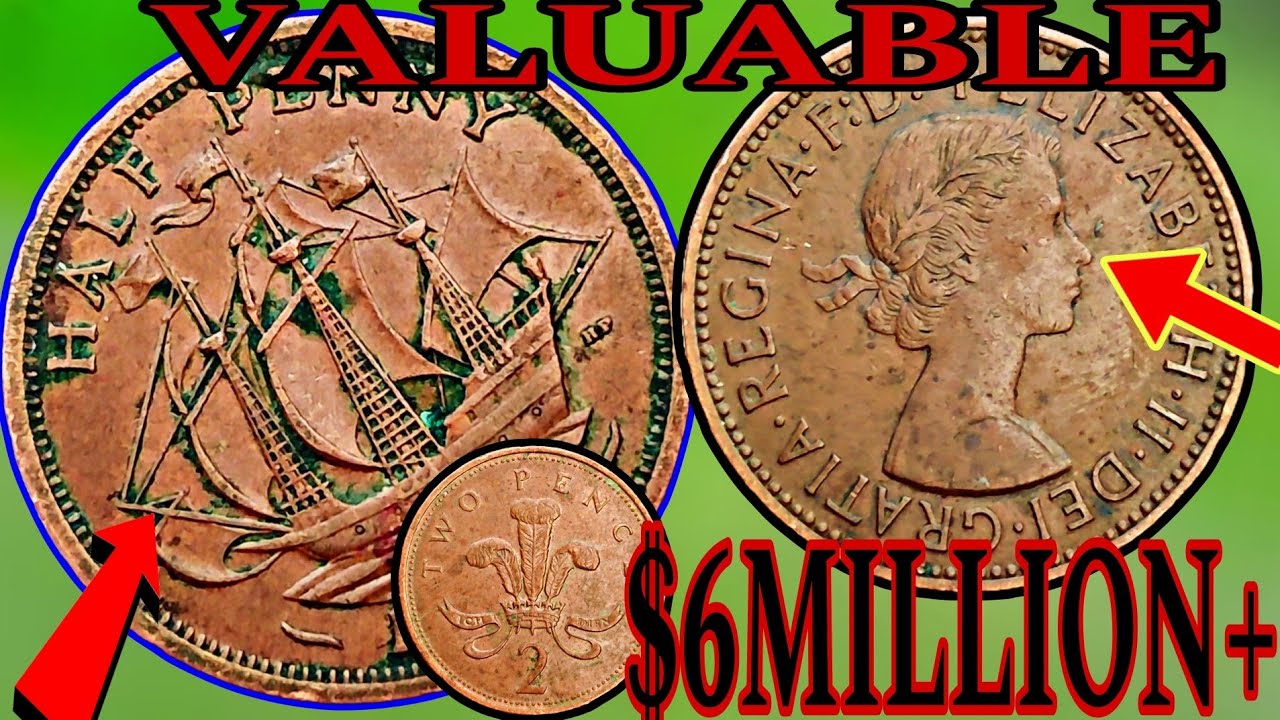 Super Valuable UK Half Penny & Two Pence Coins Worth Money, Check Your ...