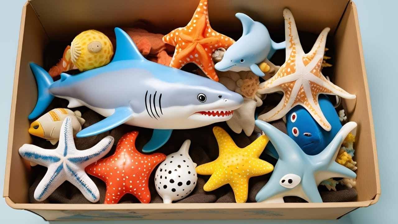 Wonders of Ocean Life: Puffer, Clown, Tang, Eel, Goldfish, Seal, Sea ...