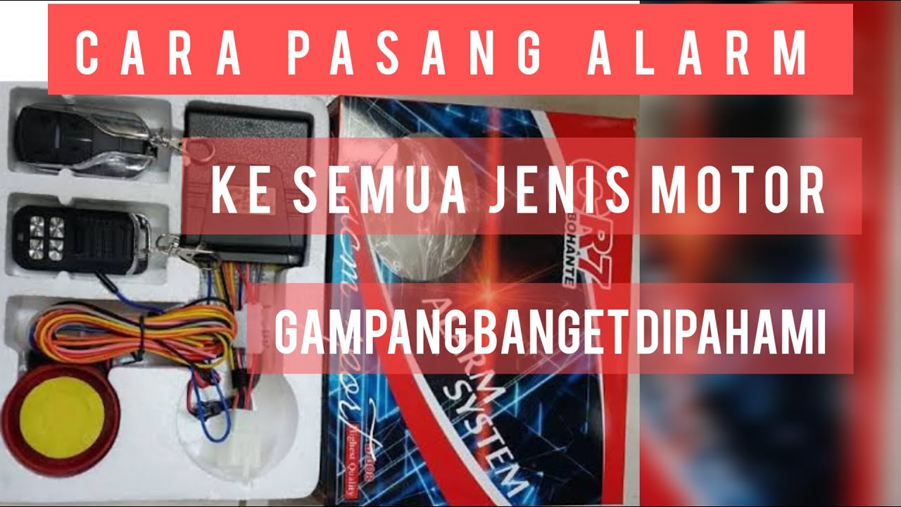 CARA MUDAH PASANG ALARM KE SEMUA JENIS MOTOR | SUPRA X 125 - YouTube