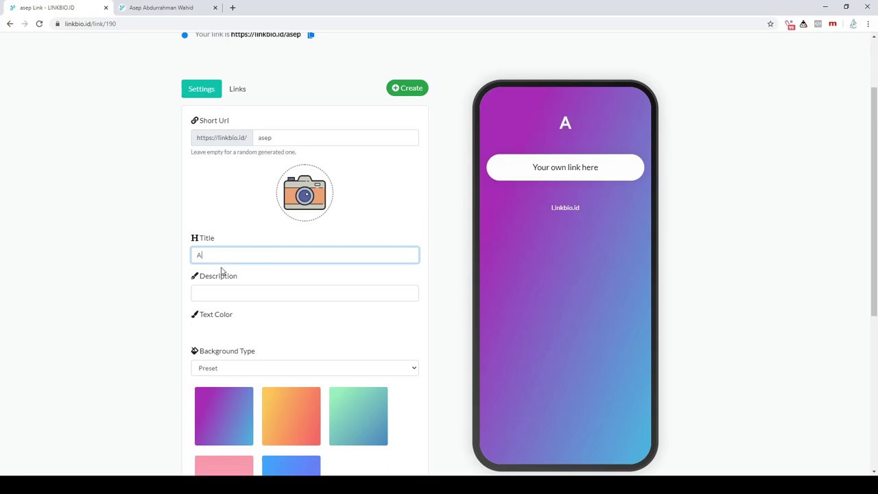 LinkBio.id Tutorial 1 : Membuat Project dan Bio Link Menggunkaan ...