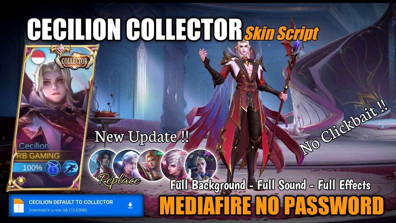 Update Script Skin Cecilion Collector | Replace All Skin | Full Sound ...