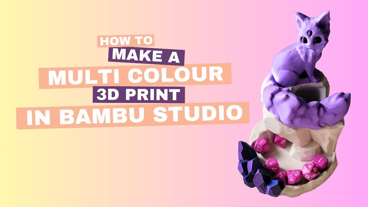 How to make a multi colour 3D Print in Bambu Studio - YouTube
