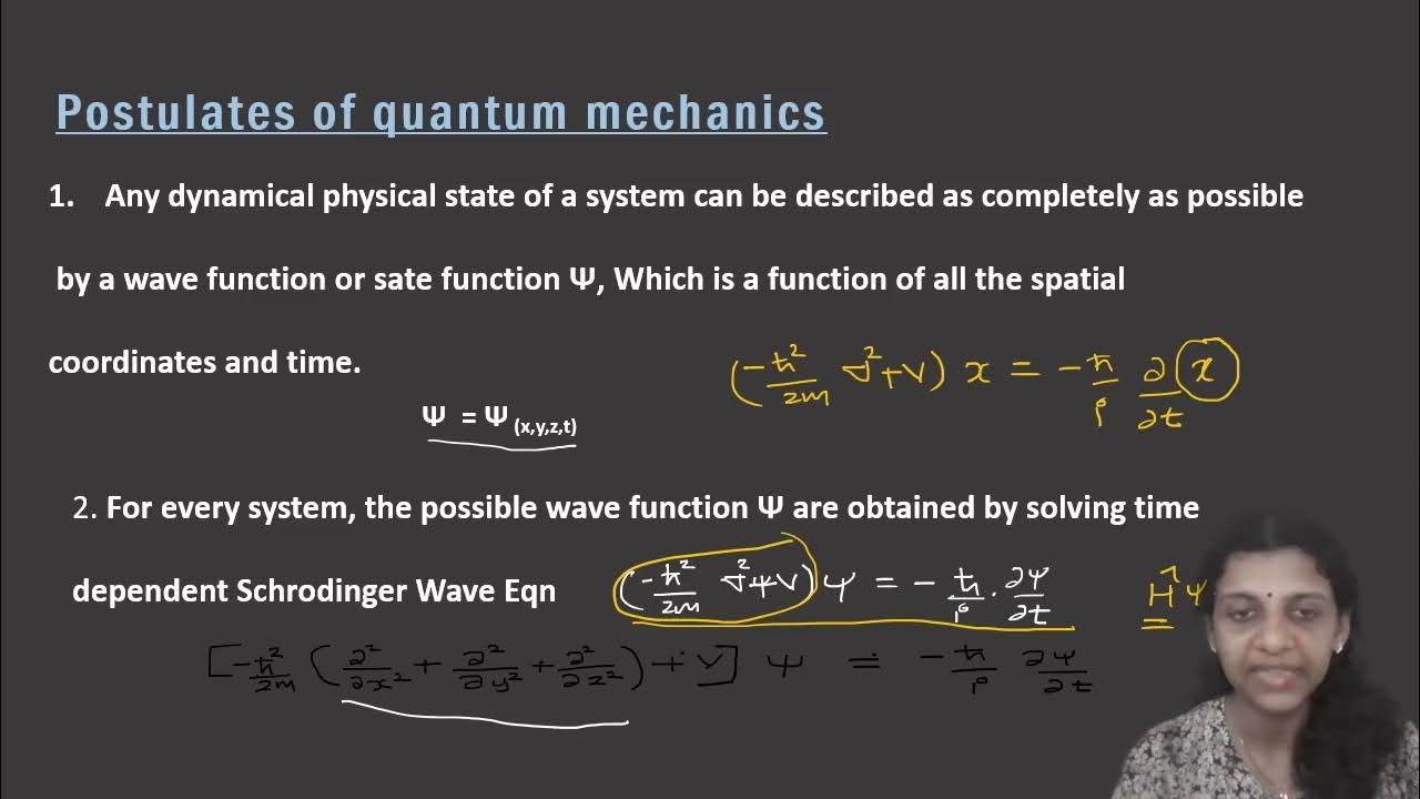 Postulates of Quantum mechanics - YouTube