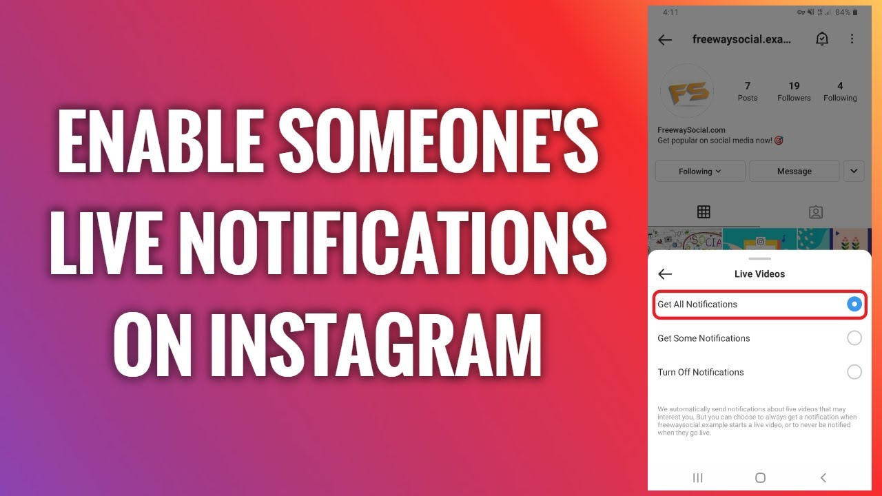 How To Enable Someone's Live Notifications On Instagram - YouTube