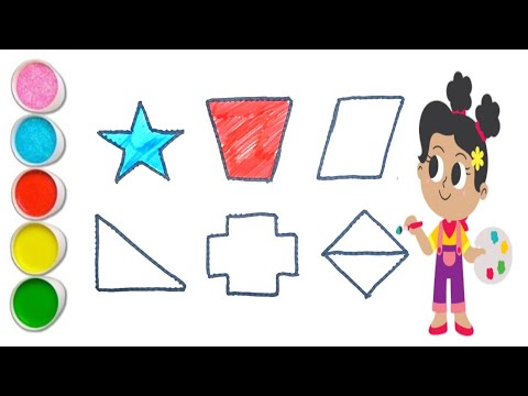 Shapes Song for Kids, Learn 2D Shapes, Colors for Toddlers, Preschool ...