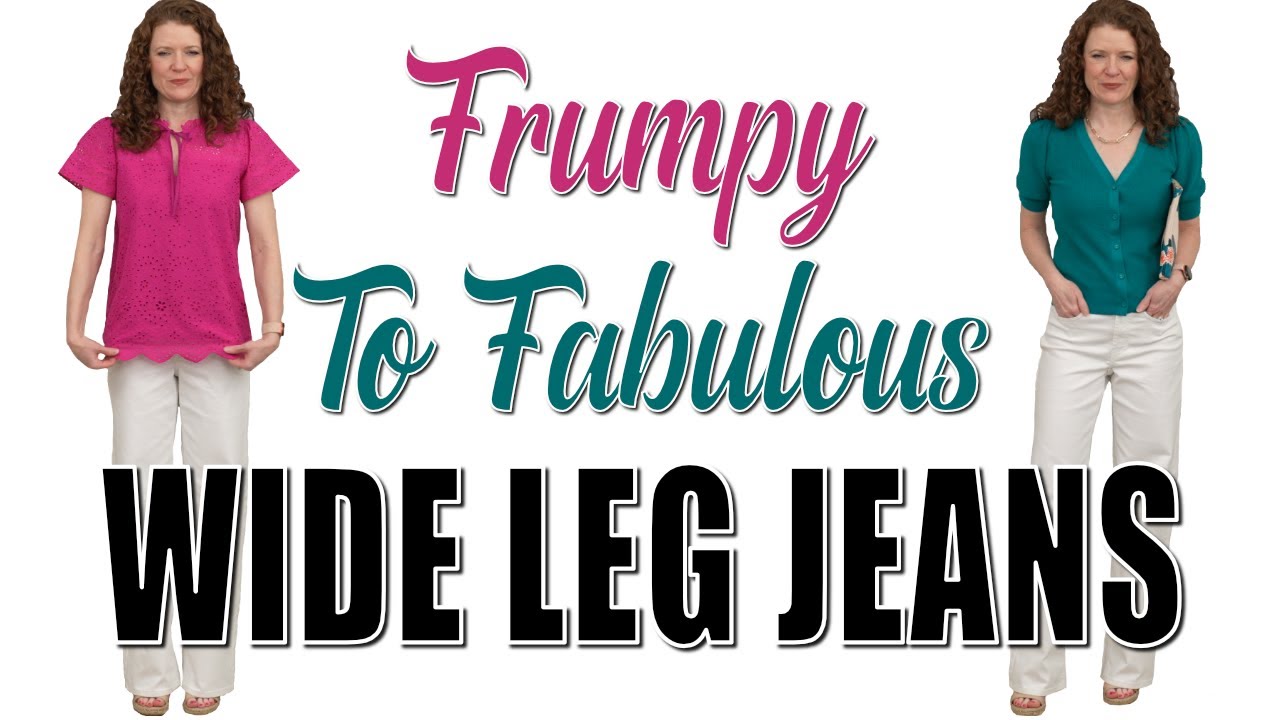 6 Wide Leg Jeans Outfits Taken From Frumpy To Fabulous For Spring ...