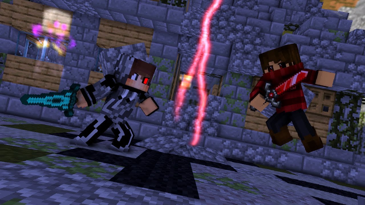 Minecraft Fight Animation Erakin vs Bogdan und Madness - YouTube