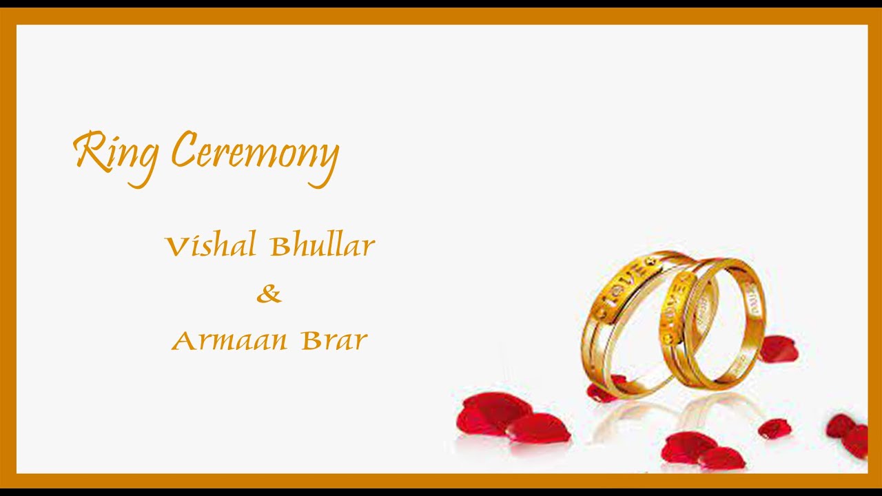 Ring Ceremony of Vishal Bhullar & Armaan Brar, LIVE BY:- DIMPLE STUDIO ...