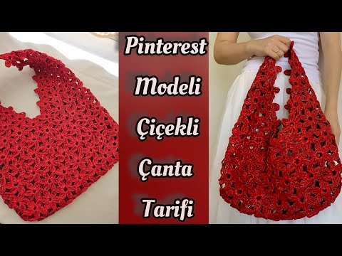 Çok kolay çok şık / Herkesin aradığı çicekli çanta tarifi
