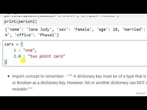 Python Lecture 18 | Data Type - Dict 2 | NMD Pvt Ltd. Data Analytics ...