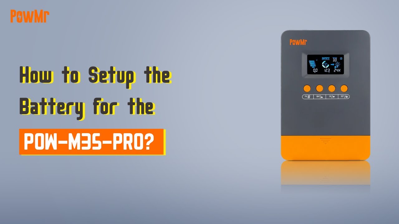 How to Setup the Battery for the POW-M35-PRO? - YouTube