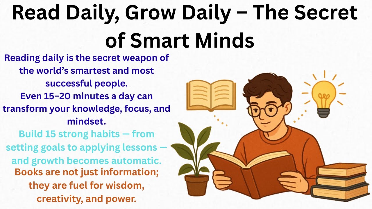 Read Daily, Grow Daily – The Secret of Smart Minds | Improve English ...