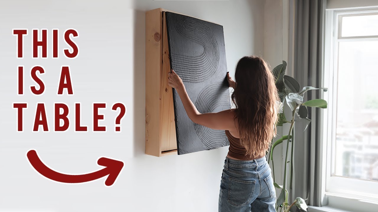 EASY Renter Friendly Table Hack! - YouTube