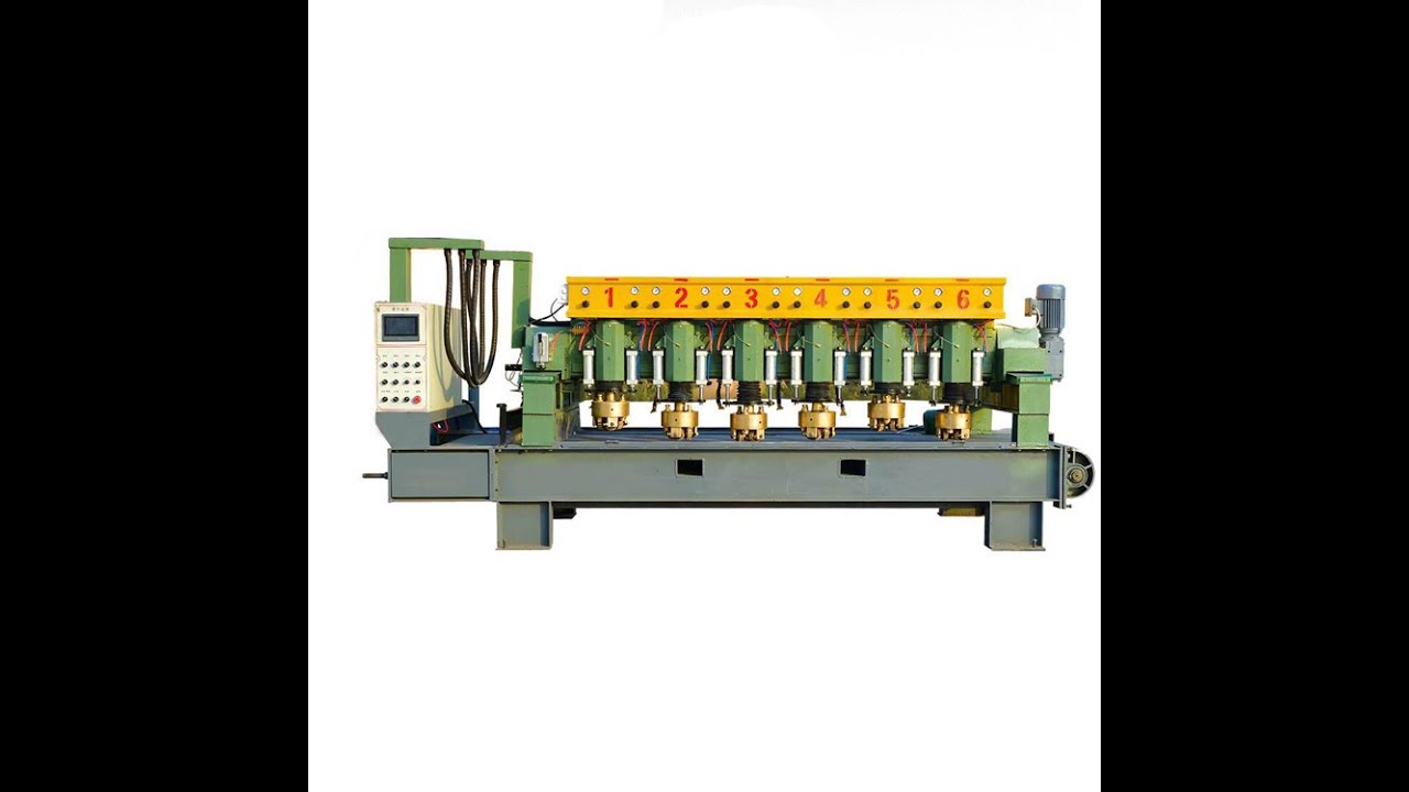 Automatic Stone Bush Hammer Machine - YouTube