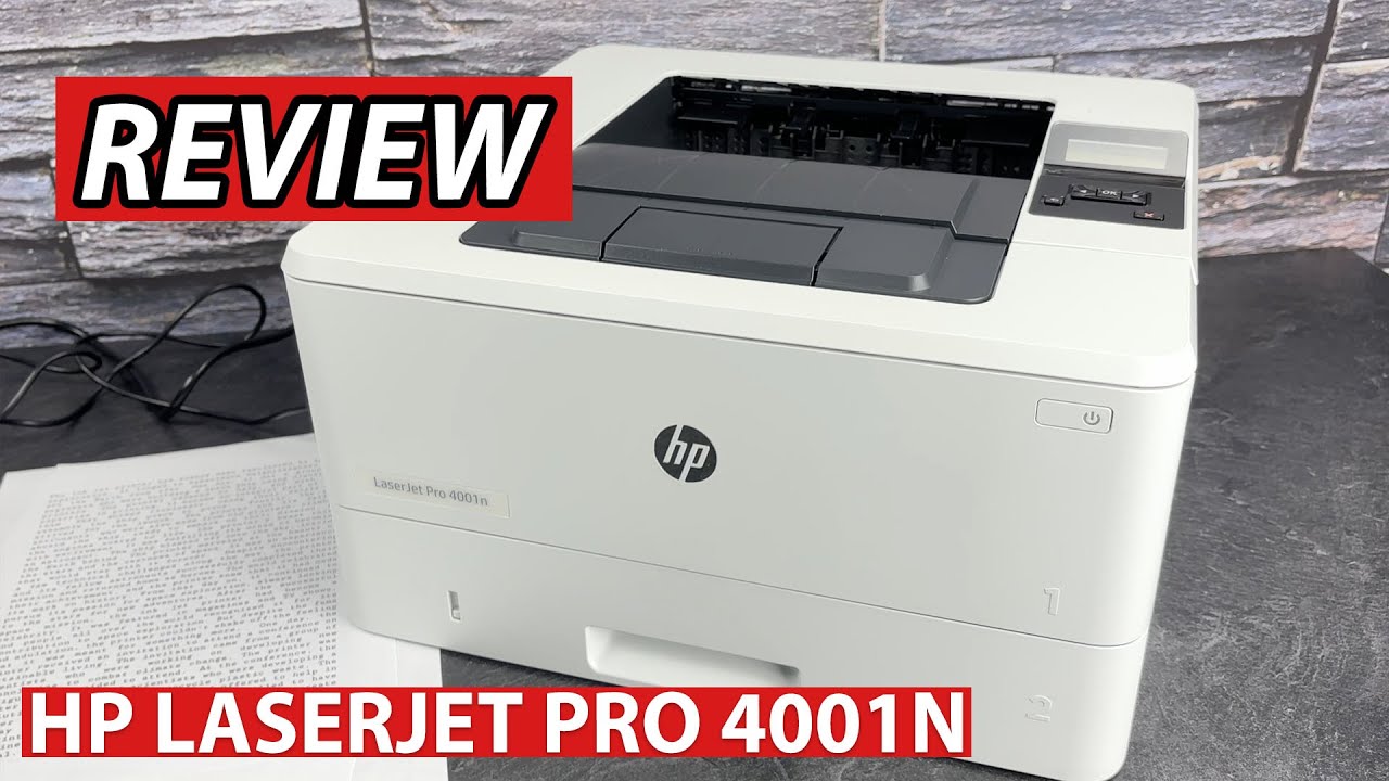 Review of the HP LaserJet Pro 4001n Printer - YouTube
