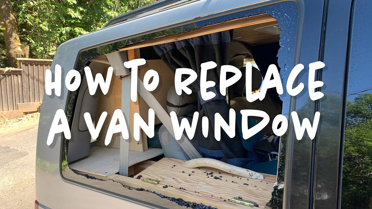 How to replace a broken Astro Van window. - YouTube