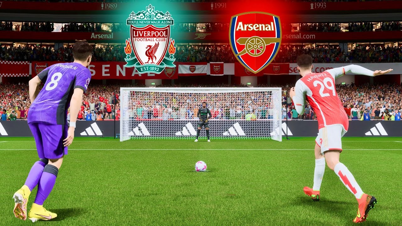 EAFC 24 Mod | Arsenal vs. Liverpool - Premier League 23/24 Penalties ...